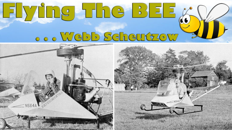 Test Flying The Scheutzow Bee Helicopter - Redback Aviation